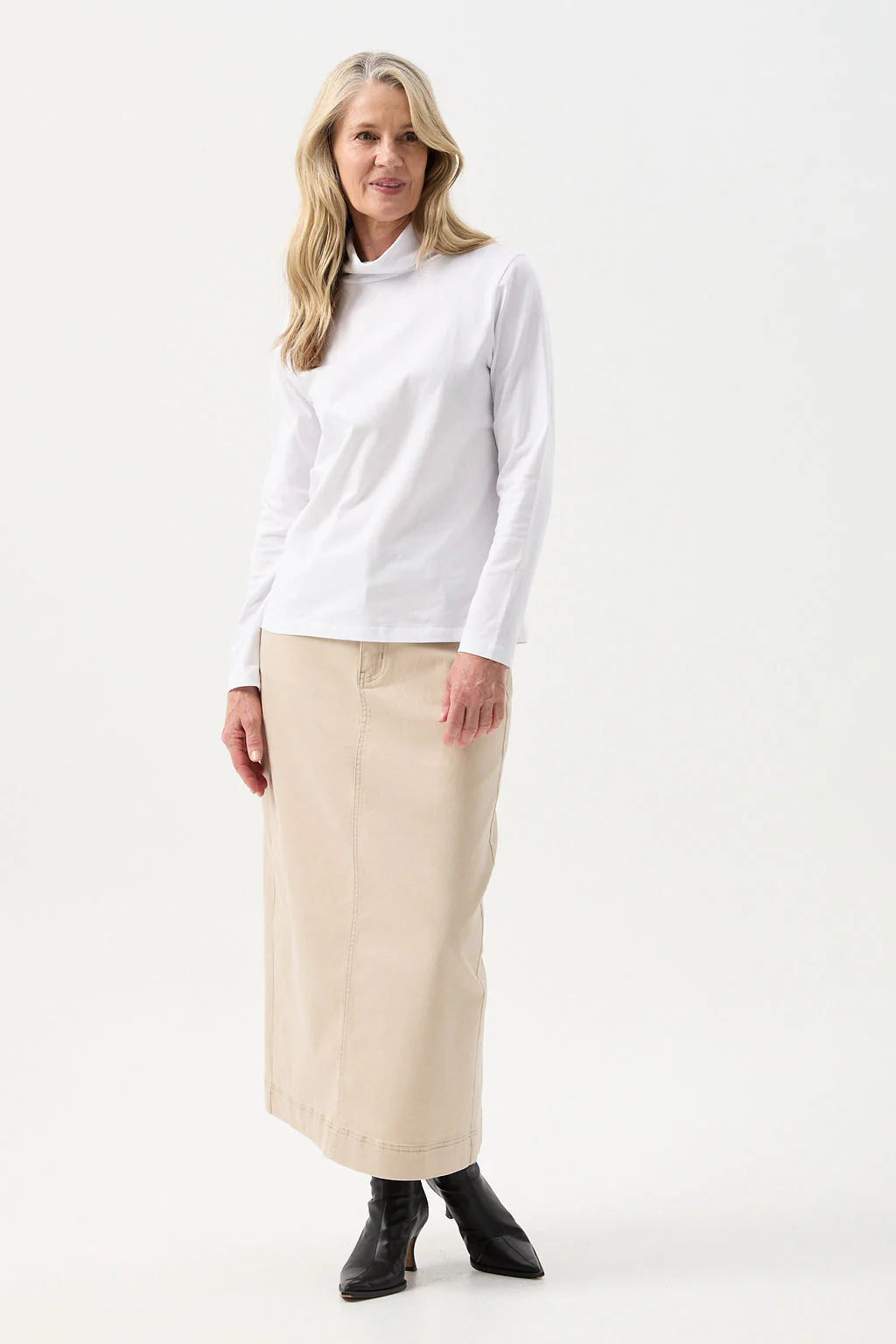 W25-6049 Solid Cotton Skivvy White – Hidden Valley Clothing
