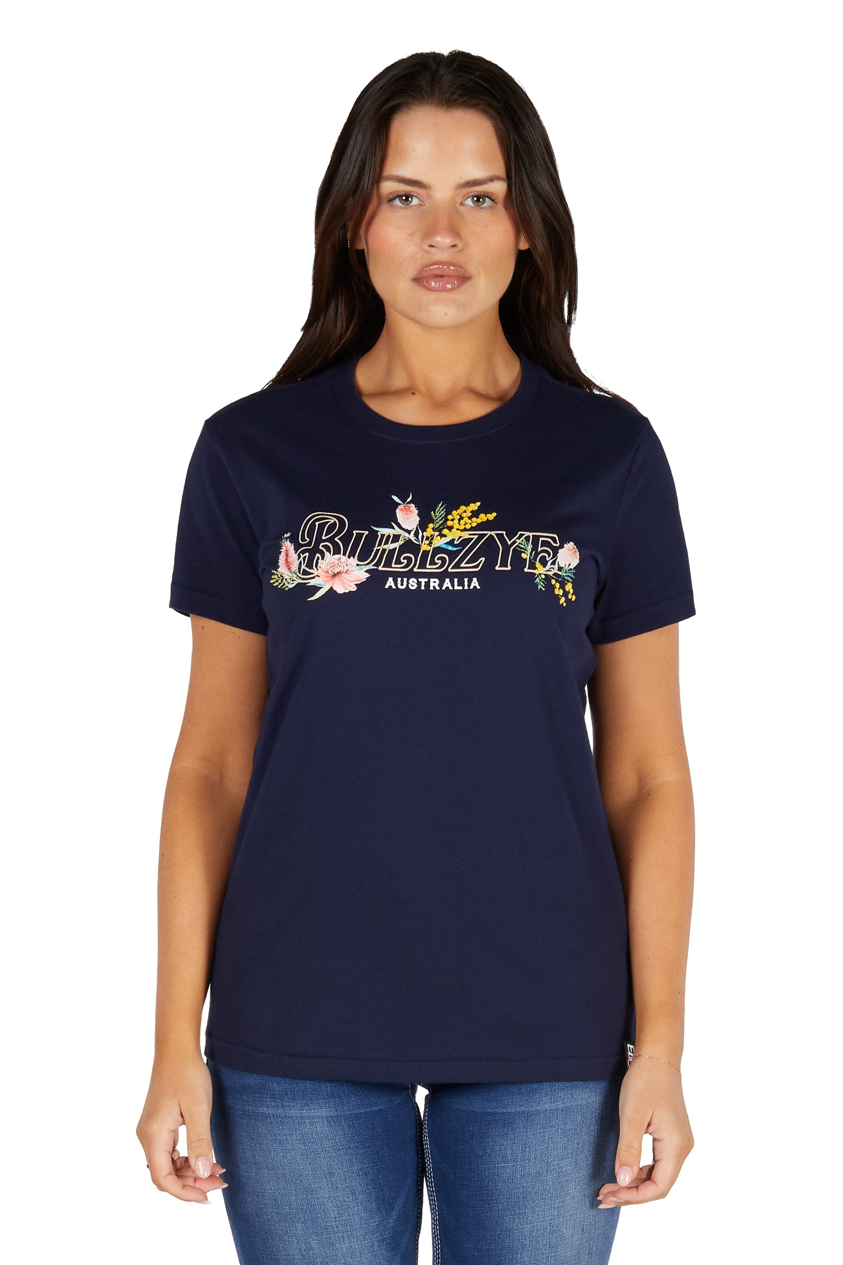 B5S2503460 Wmns Bindi SS Tee Navy – Hidden Valley Clothing