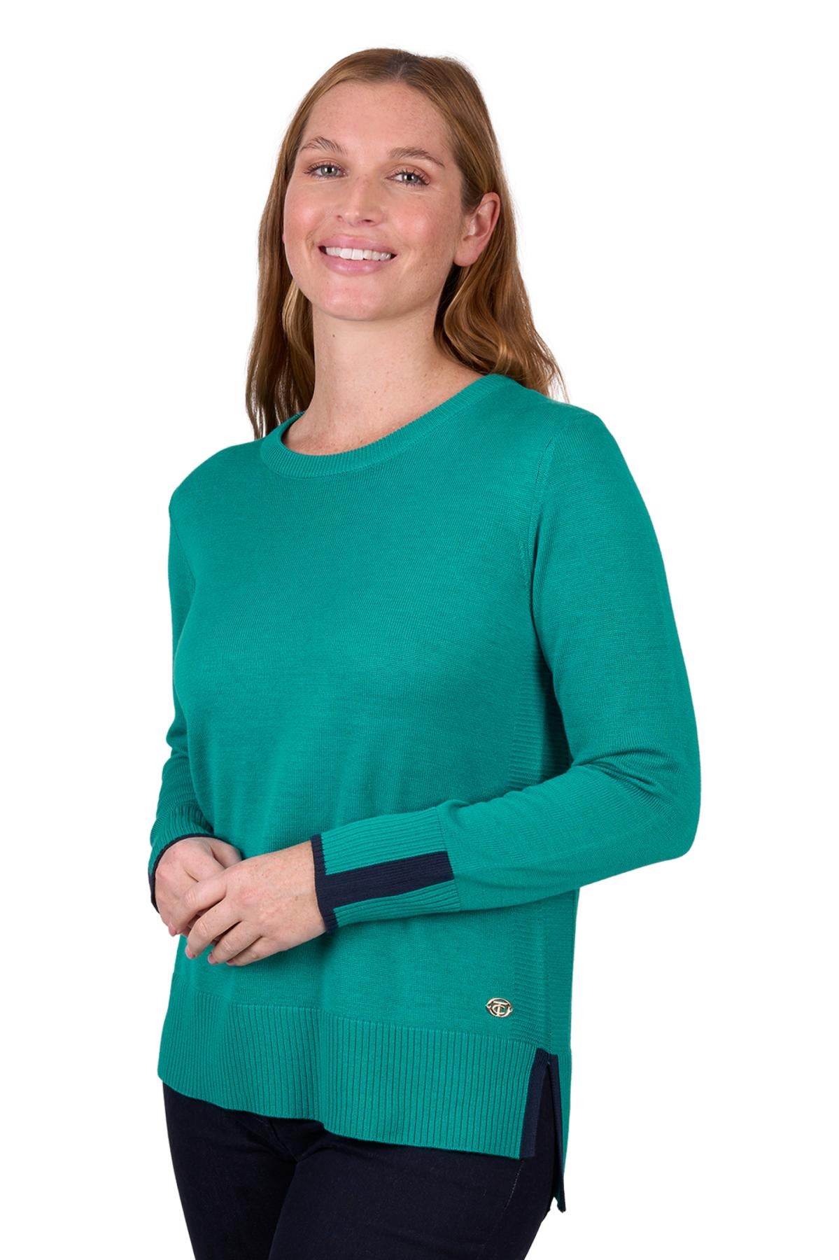 T5W2536093Wmns Emily Jumper | Teal – Hidden Valley Clothing